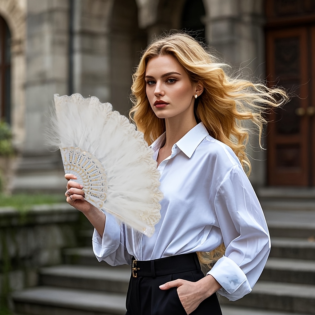 feather fan sold on Temu United States
