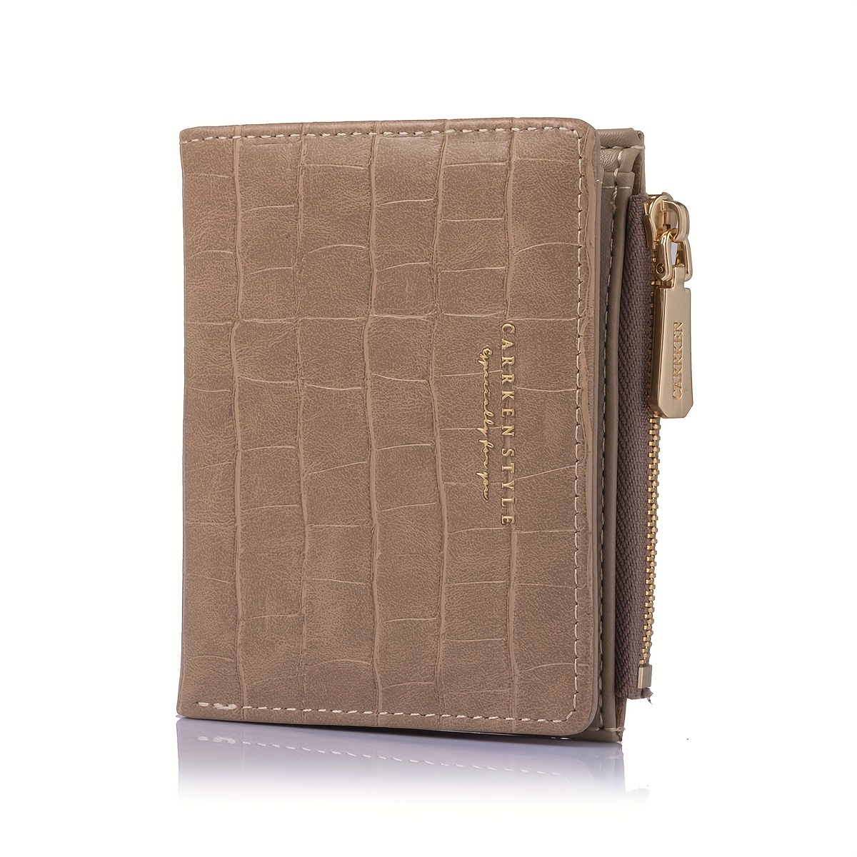 Mini Minimalist Solid Color Short Wallet Classic Crocodile - Temu ...