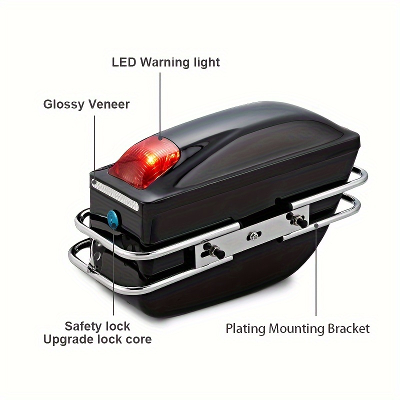 A Pair Motorbike Hard Case Bags Side Trunk Motorcycle - Temu