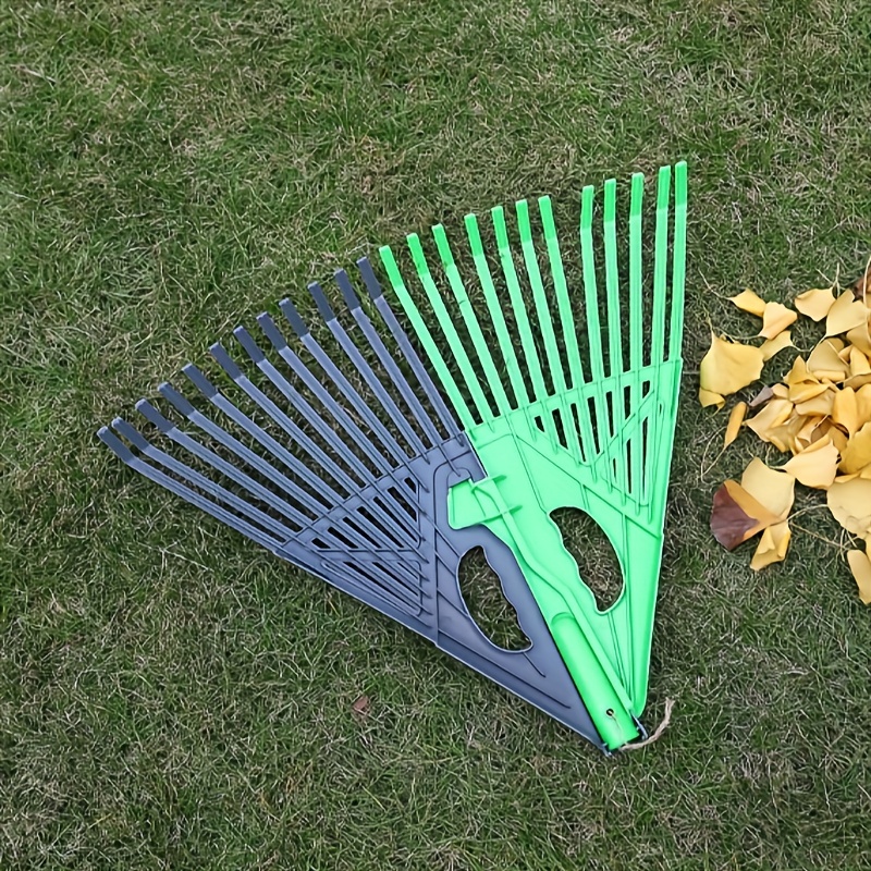 Plastic Leaf Rake Adjustable Garden Lawn Rake Yard Leaf - Temu