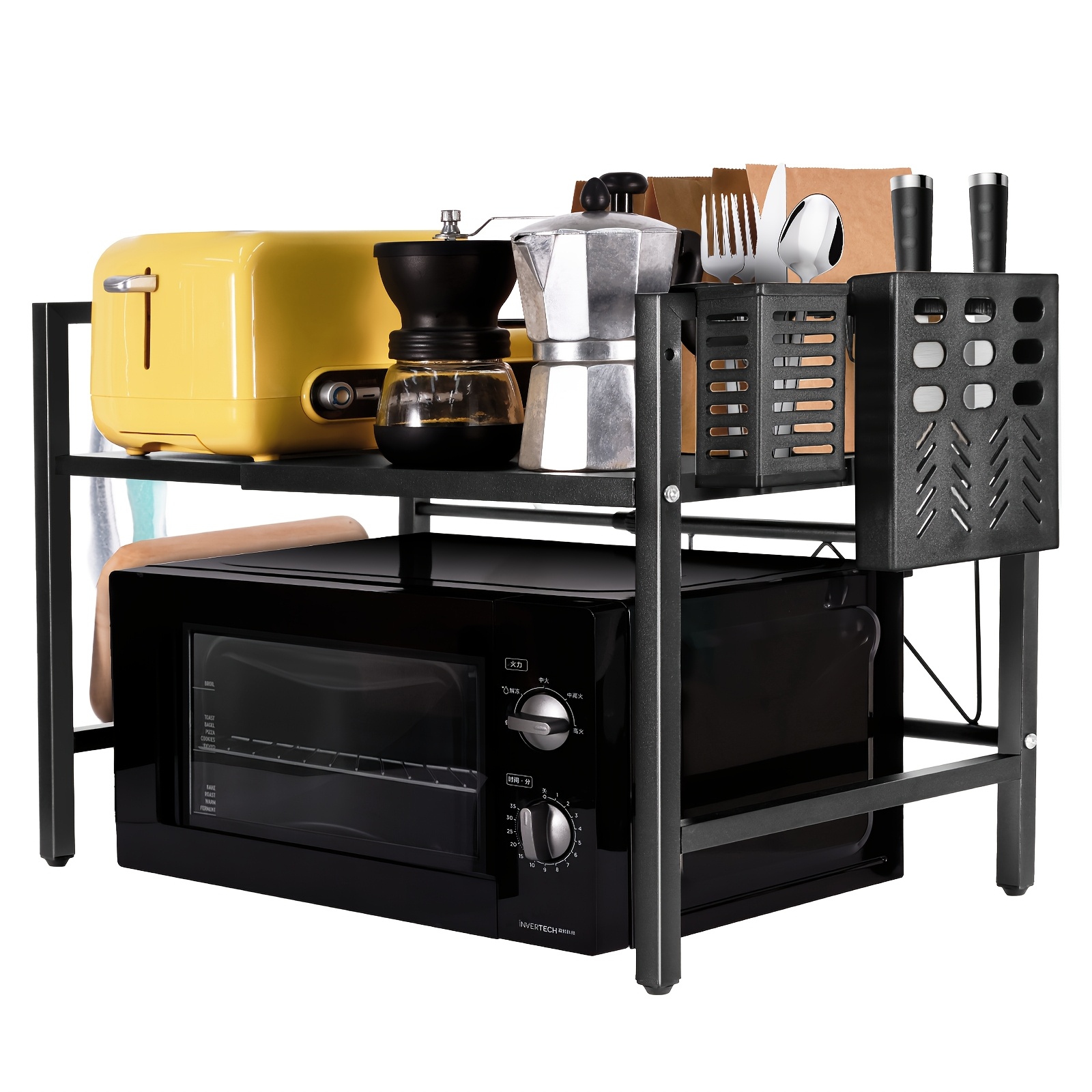 Metal microwave stand store