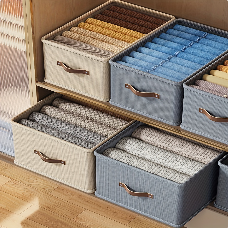 Pants Drawer Storage Basket Leggings Storage Box Clothes - Temu