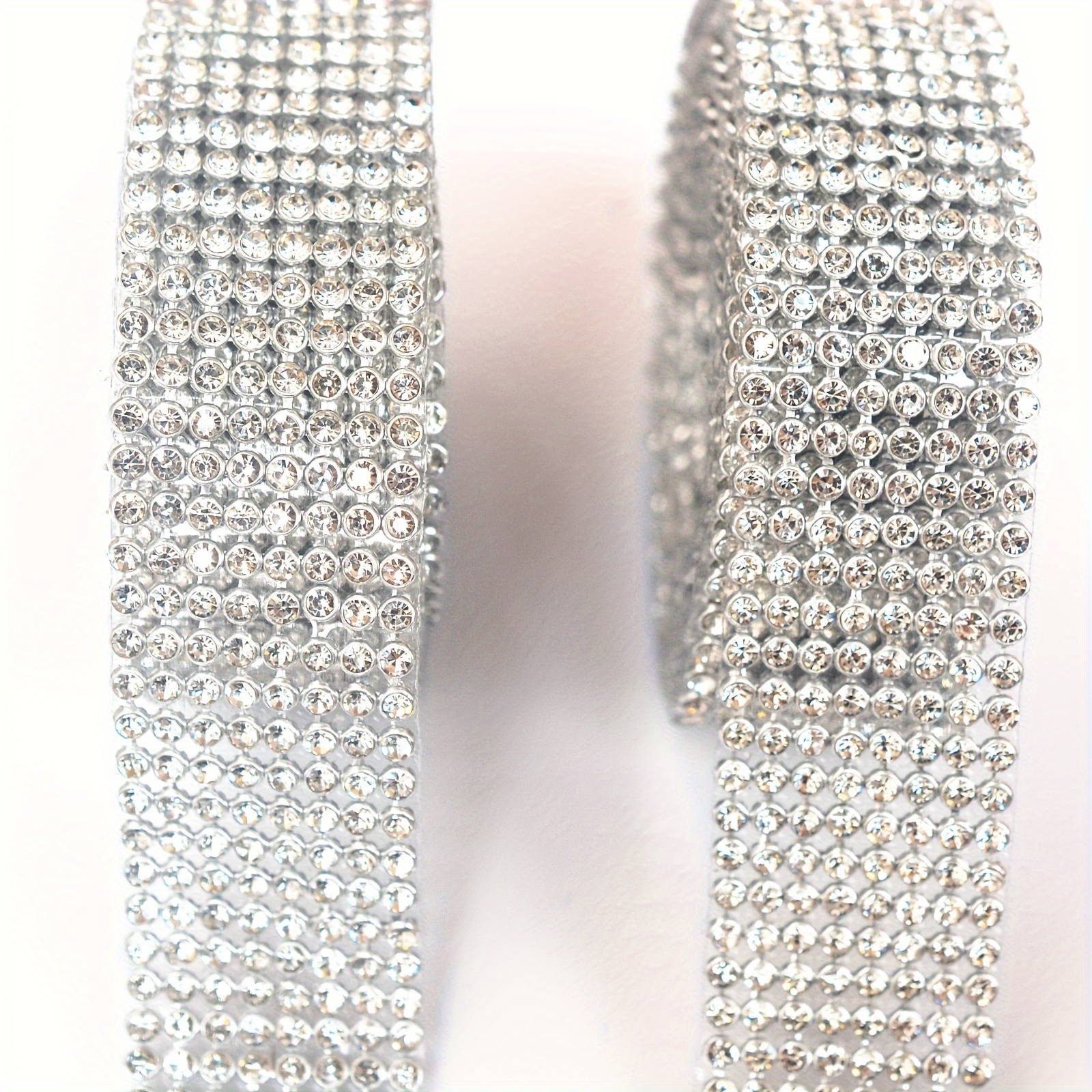 8 Clear Ab Motif Crystal Ab Hot Fix Tape Trim - Temu Denmark