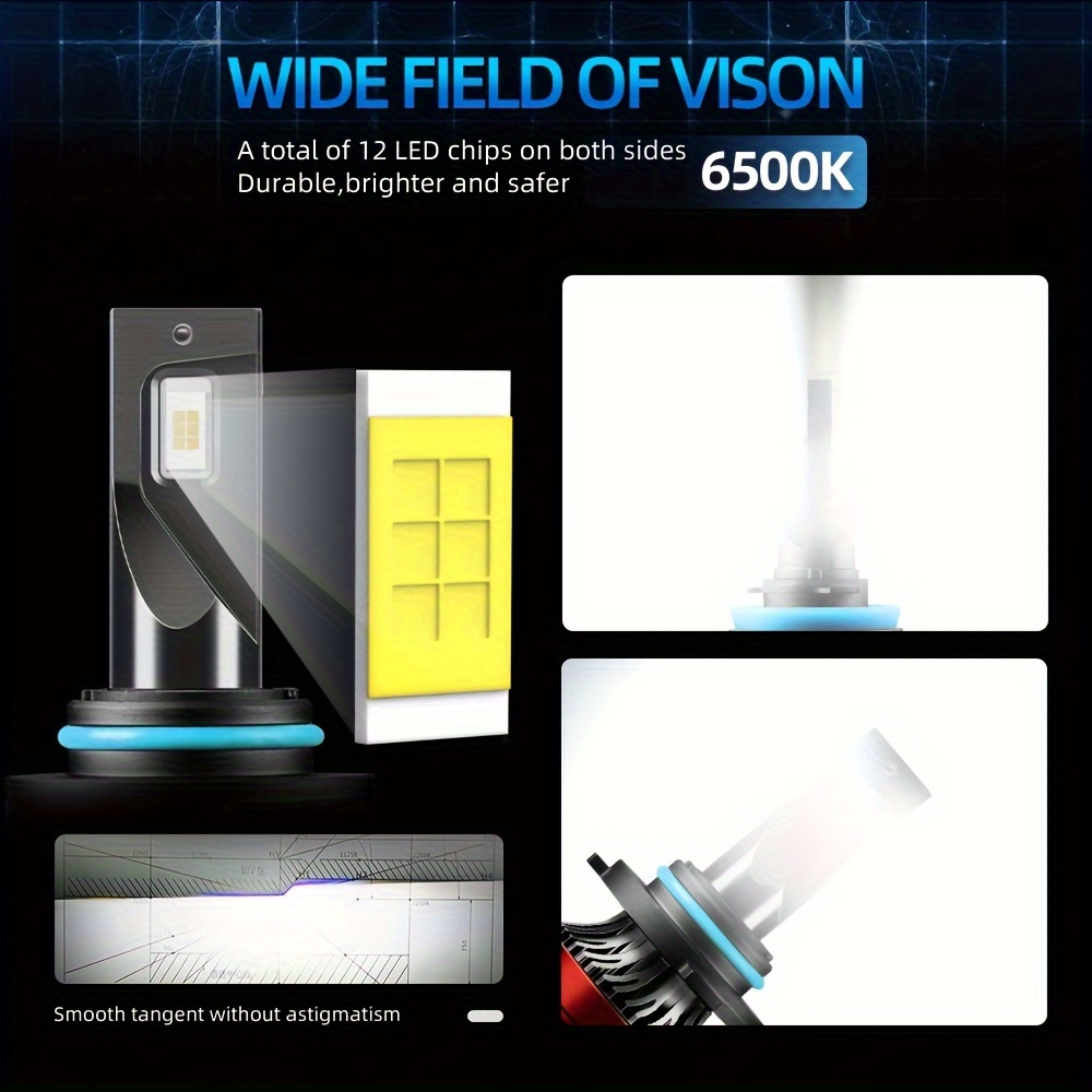 Kingsofe 2pcs 25000lm Led Headlights 9005/hb3 9006/hb4 H4 H7 H1 H11 ...