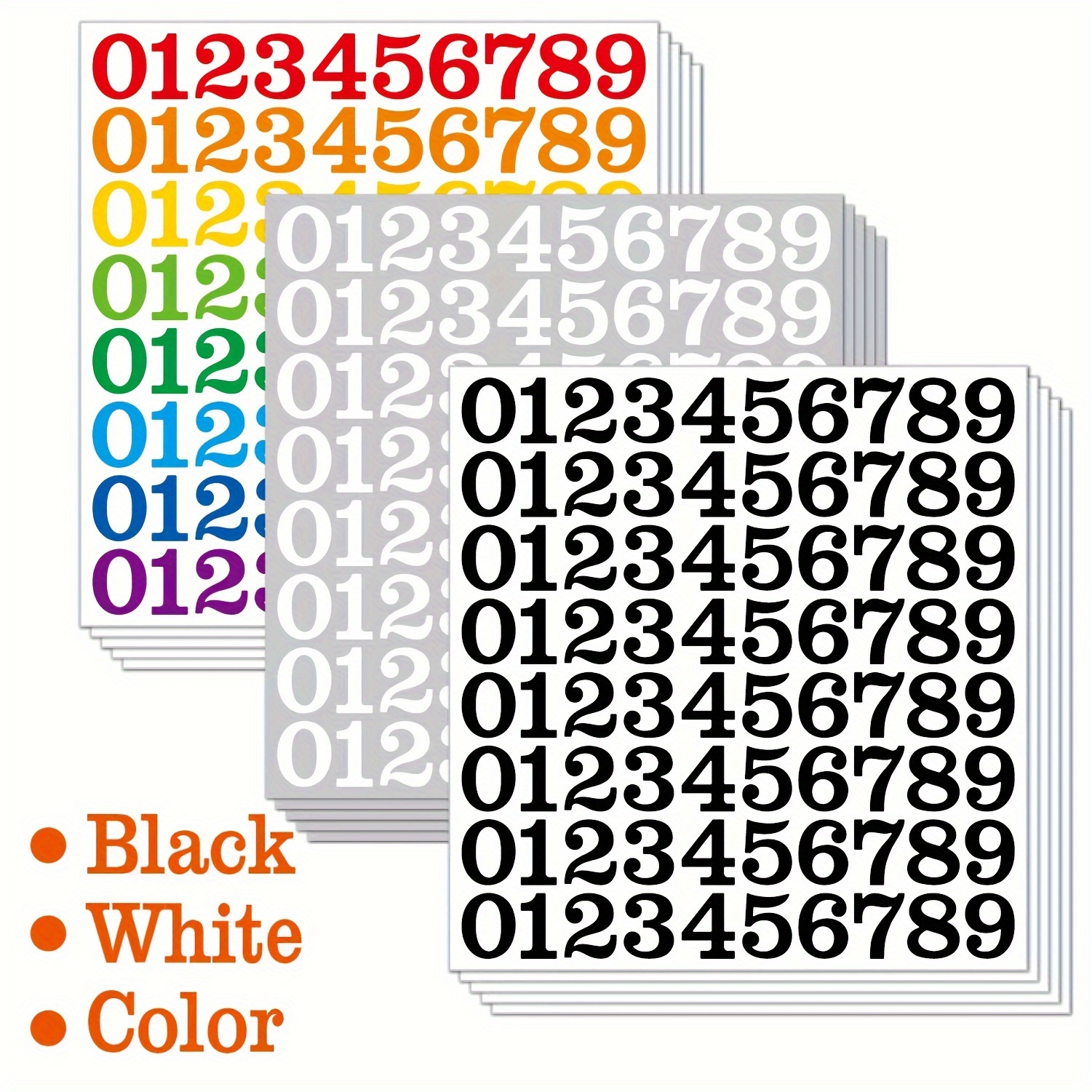 Vinyl Number Stickers Cartoon Pattern Self adhesive Office - Temu