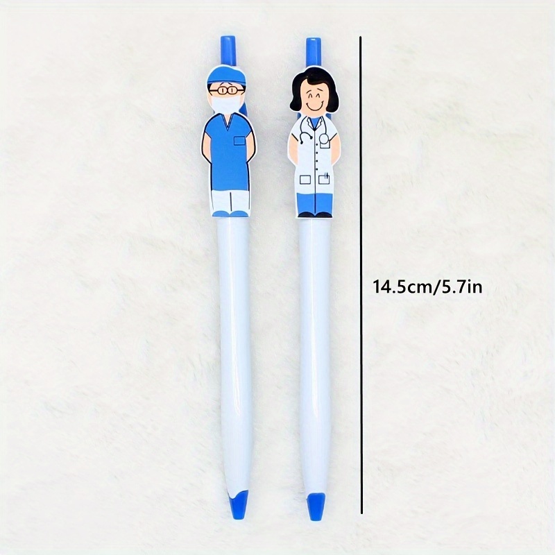 7 Pack Doctor Nurse Themed Retractable Ballpoint Pens Medium Point ...