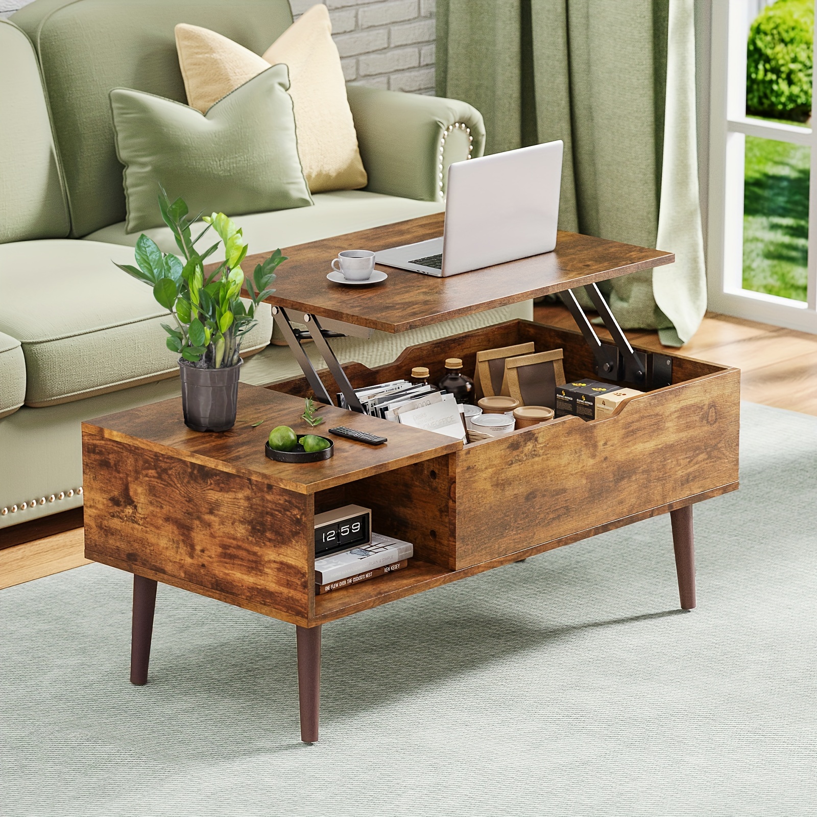 Adjustable lift top coffee table store