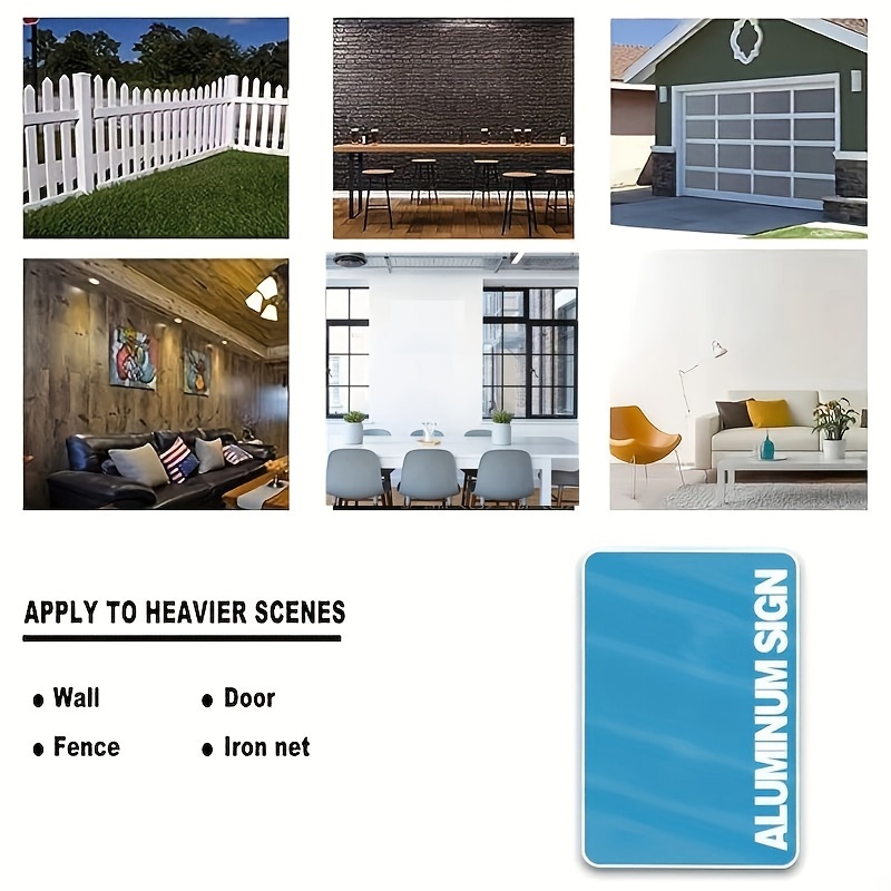 Parcel Box Metal Aluminum Sign With Adhesive Backing - Durable Notice ...