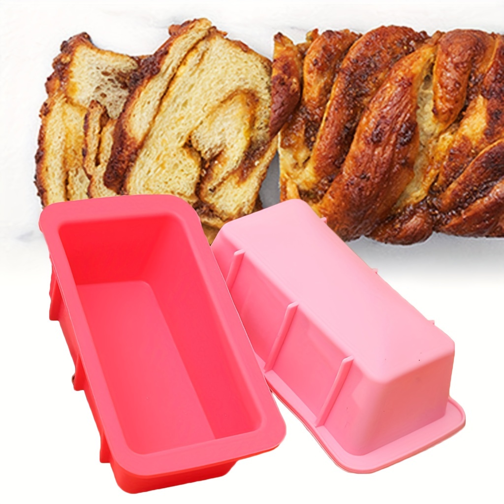 1pc Silicone Cake Baking Molds, Non-stick & Flexible Bread Loaf Pan ...
