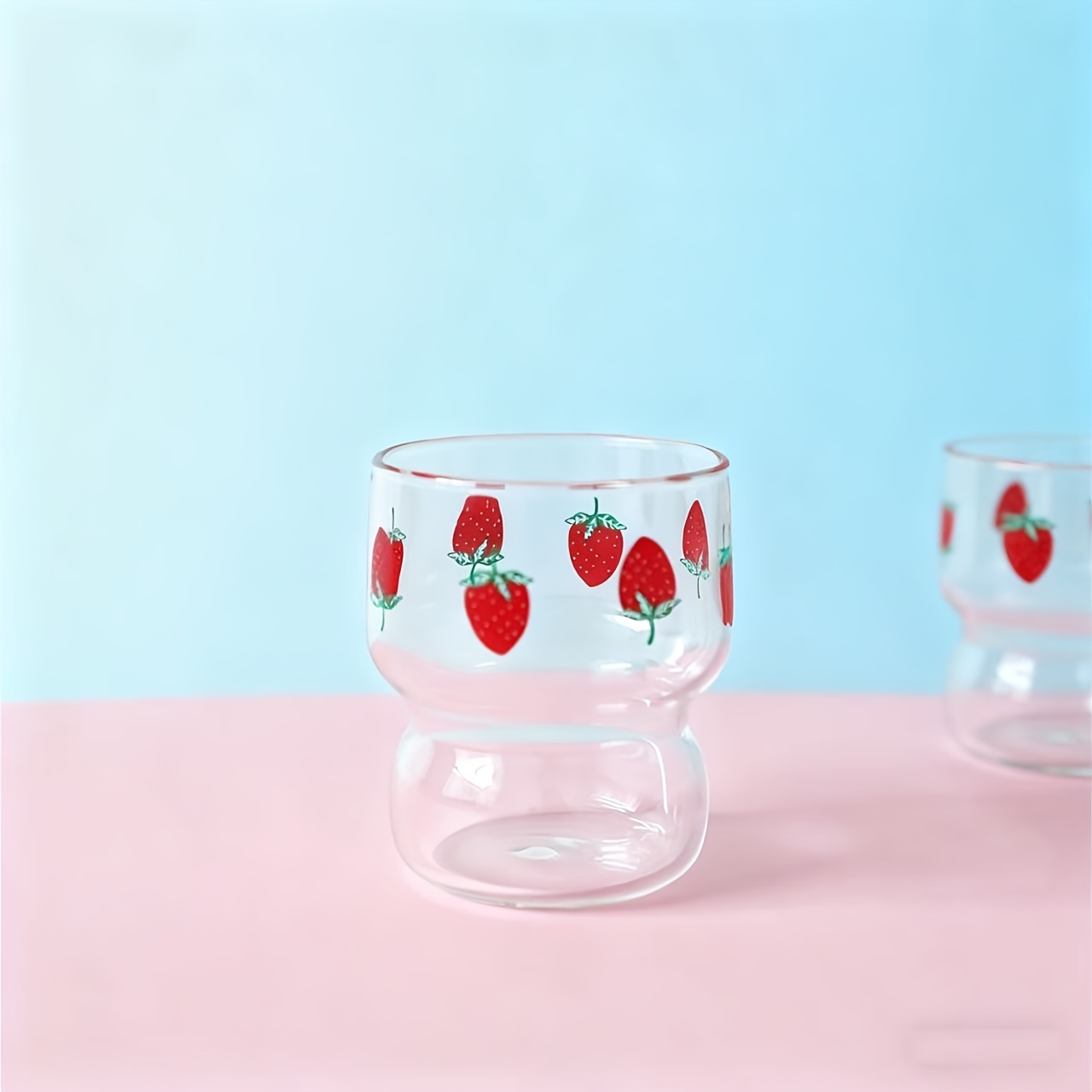 strawberry glass sold on Temu United States