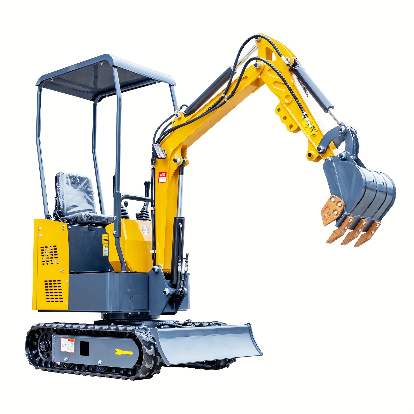 mini excavator sold on Temu United States