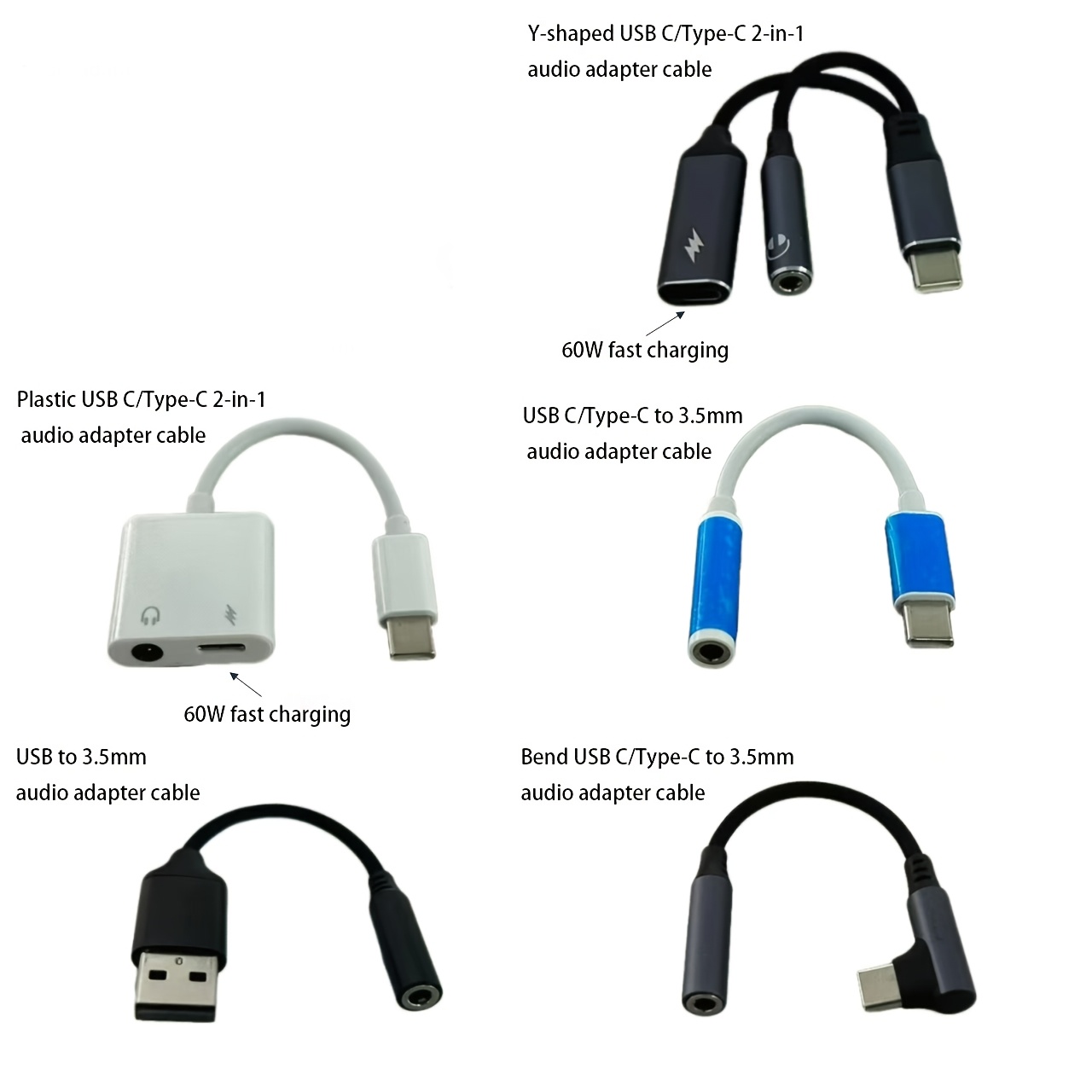 usb c headphone adapter sold on Temu United States