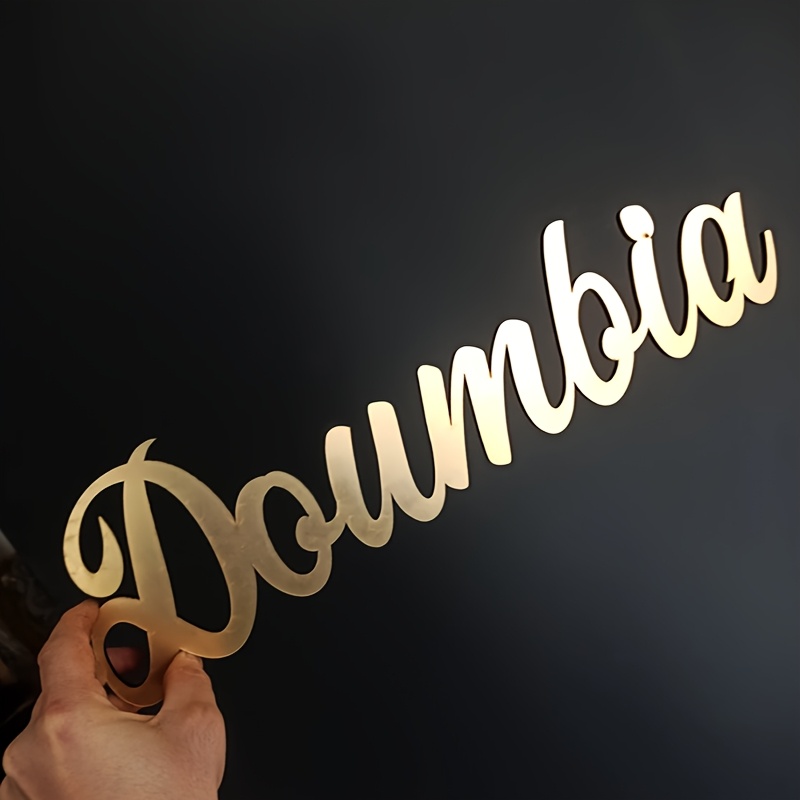 acrylic name sign sold on Temu Australia