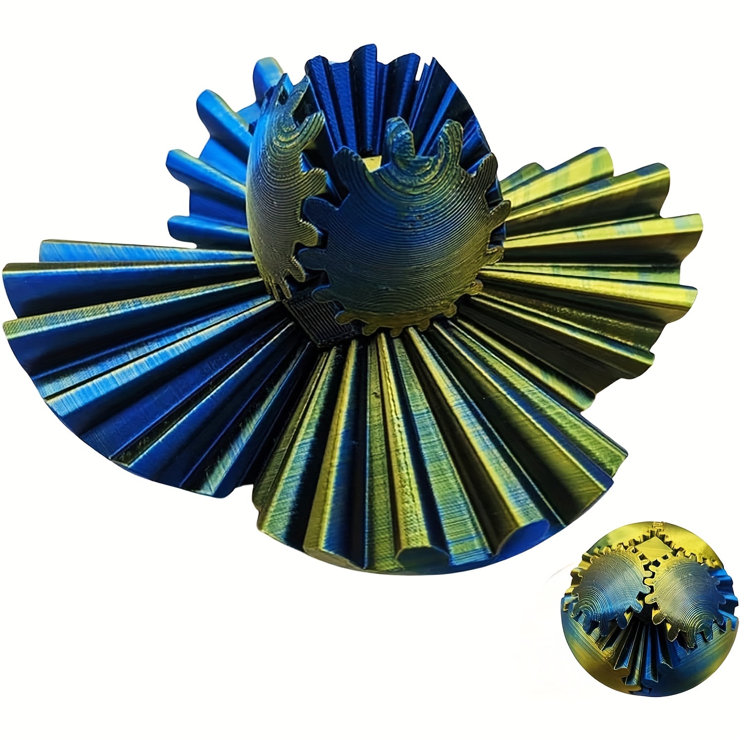 Steampunk Gear Ball Fidget Toy 3d Printed Spinning Cube - Temu Australia