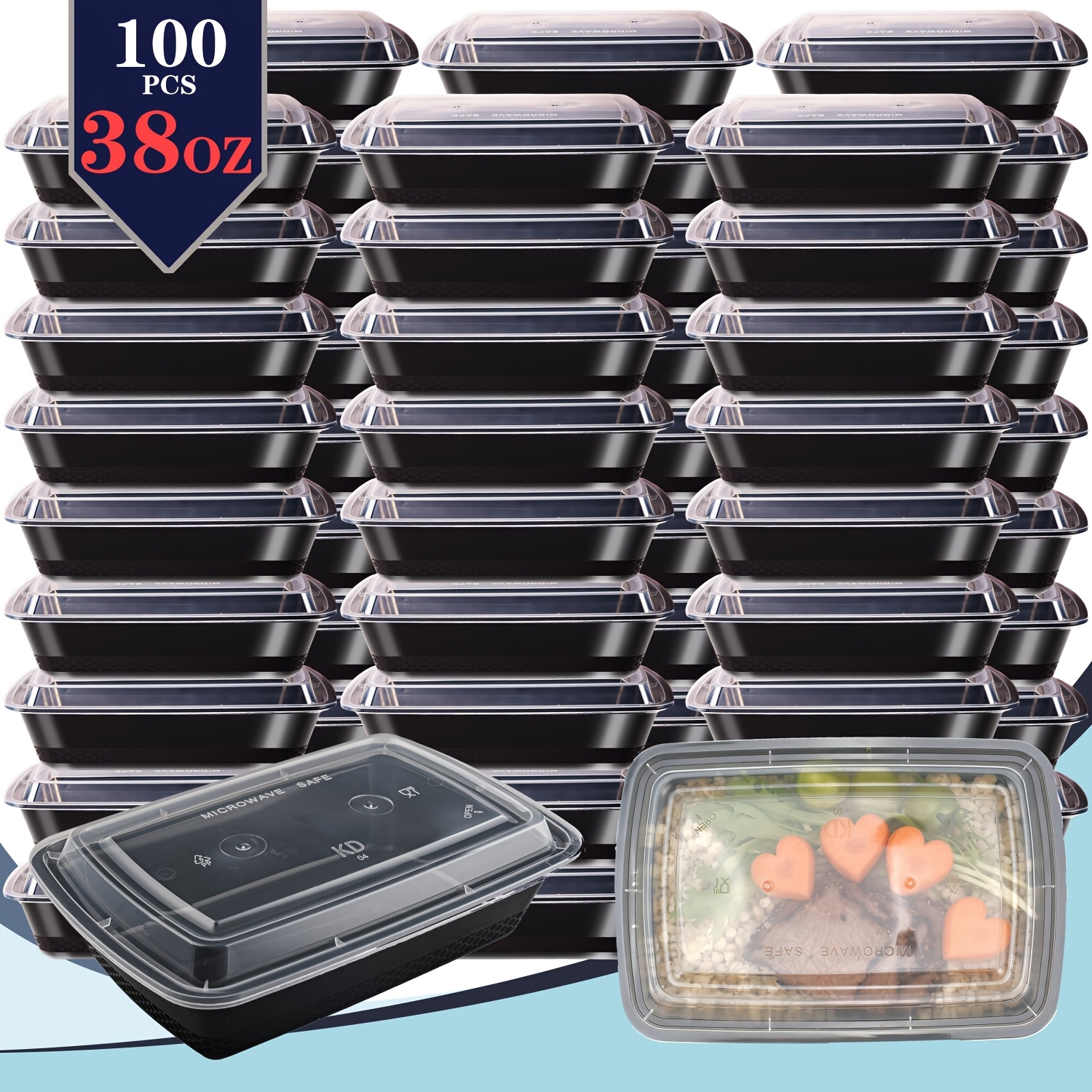 food storage containers sold on Temu United States