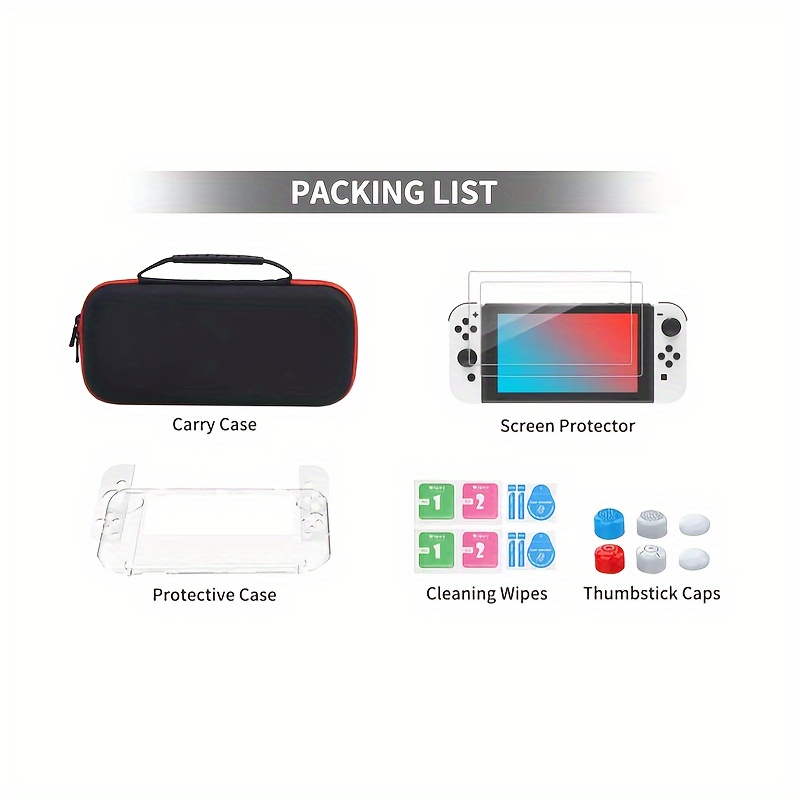 Carry Protective Case Switch Oled Model 2022 Accessories Kit - Temu Canada