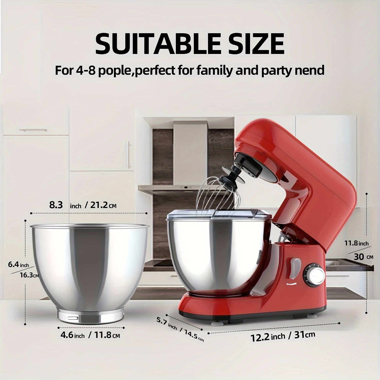 5qt Stand Mixer Tilt head Mixers Kitchen Electric - Temu