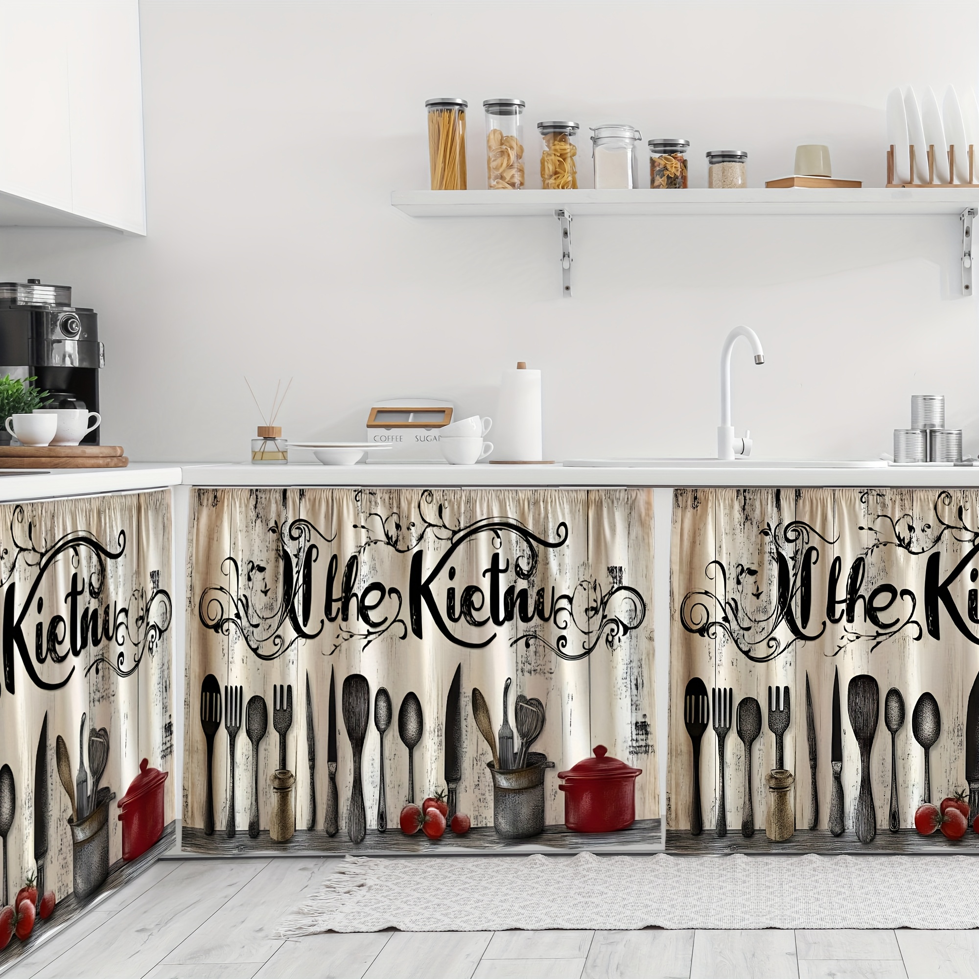 kitchen curtains sold on Temu United States