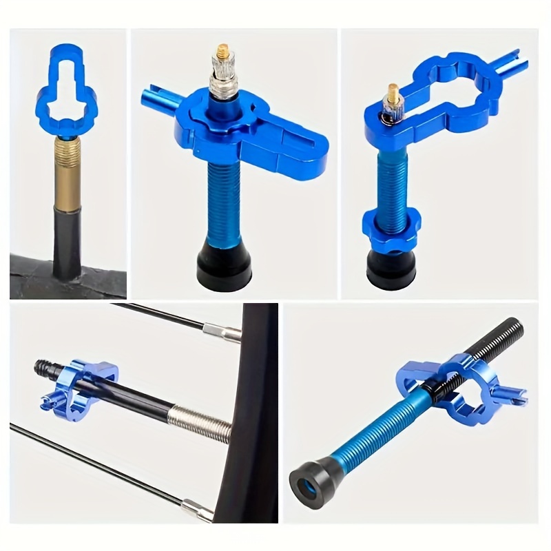 2-piece Aluminum Bicycle Valve - Presta & Schrader Compatible, Durable ...