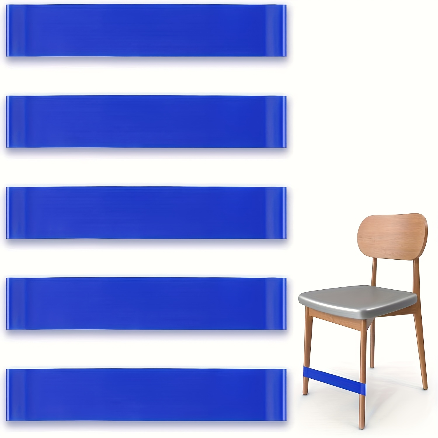 5 Blue TPE Chair Straps for ADHD, Autism, and ADD - "High-Quality, Rel ...