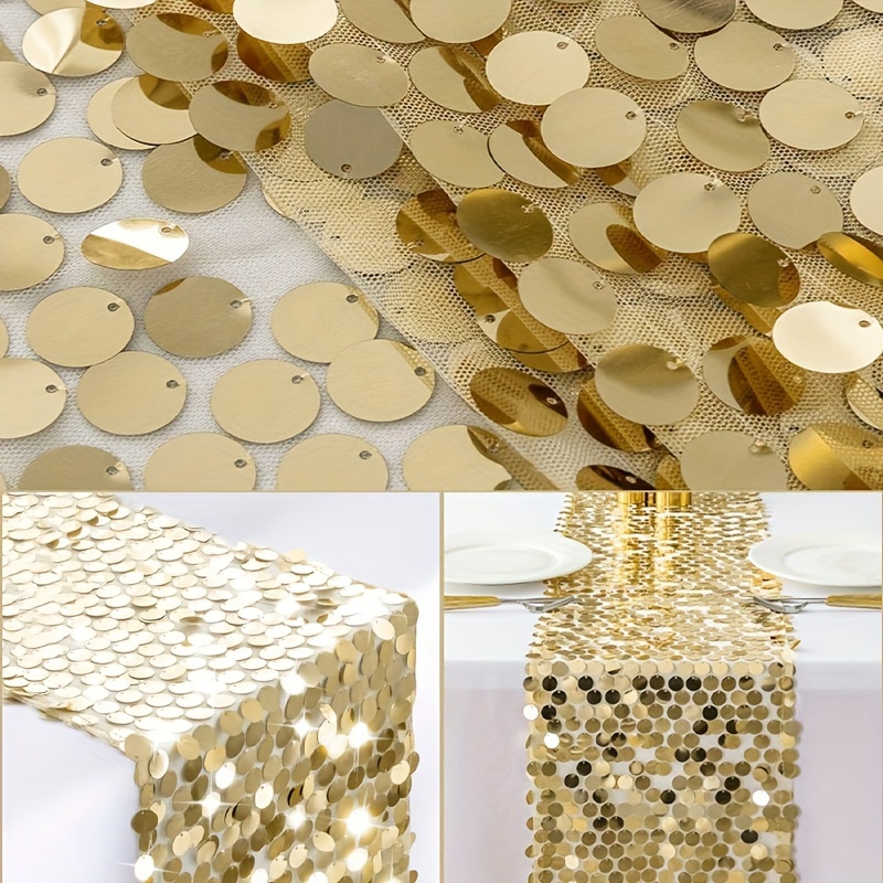 1pc 30 275cm sequin table runner parties and celebrations | temu ...