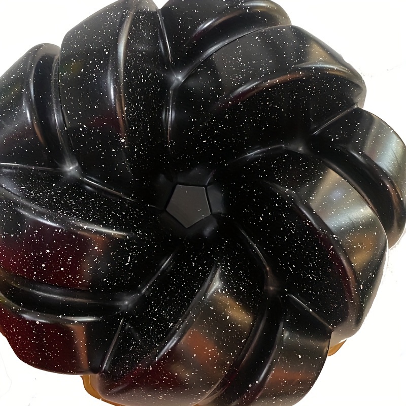 Black Golden Fluted Tube Cake Pan Baking Braided Shape Cake - Temu Canada