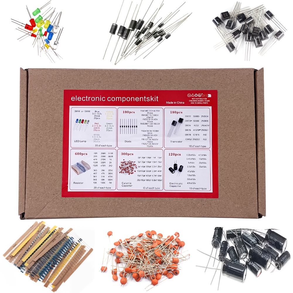 electronic component kit sold on Temu United States