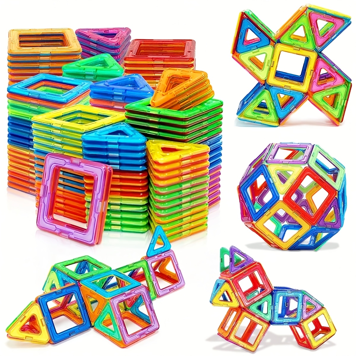 magnetic tiles building blocks sold on Temu United States