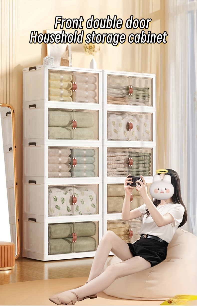 Transparent Shoe Box Household Clothes Storage Shelf Drawer - Temu ...