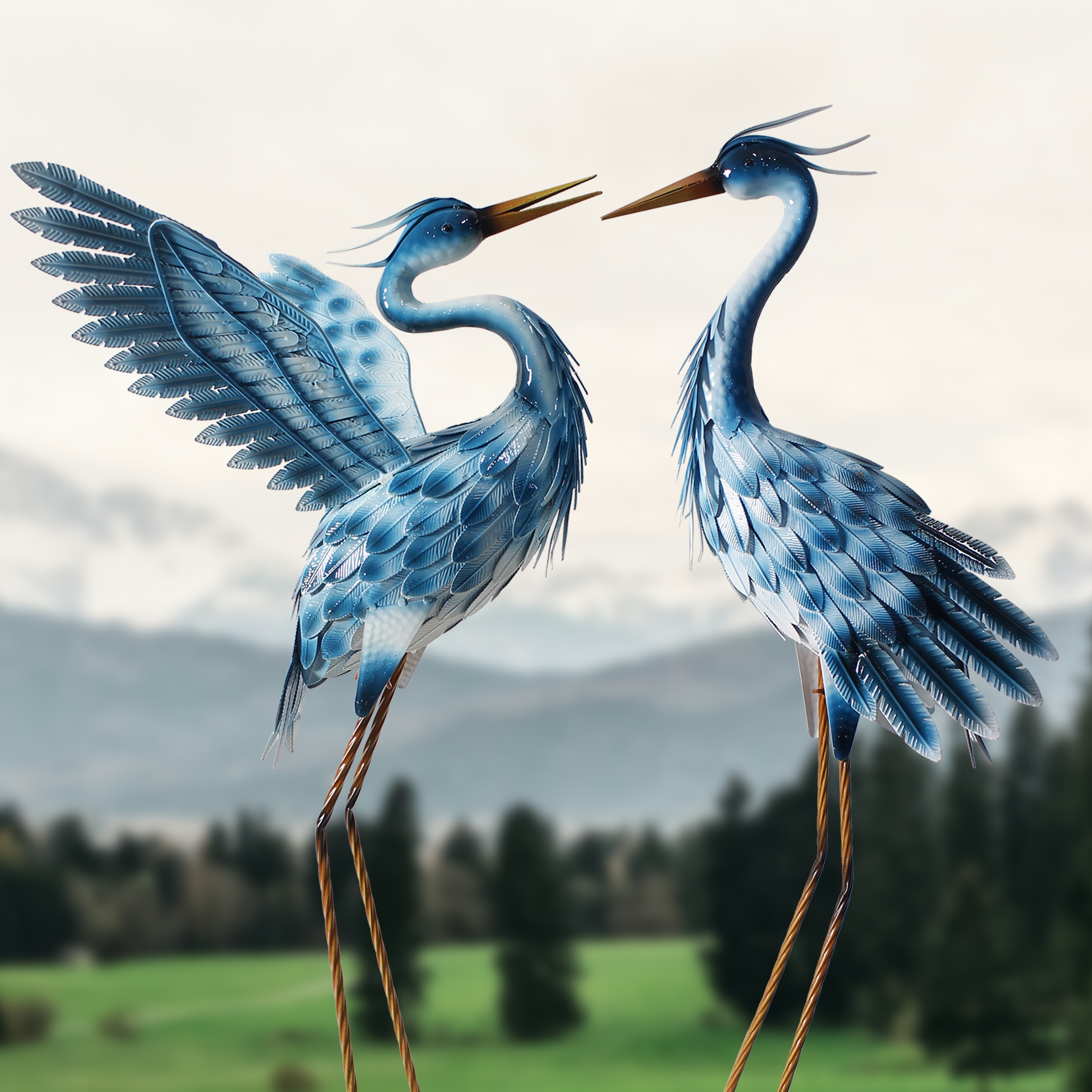 crane garden statue sold on Temu United States