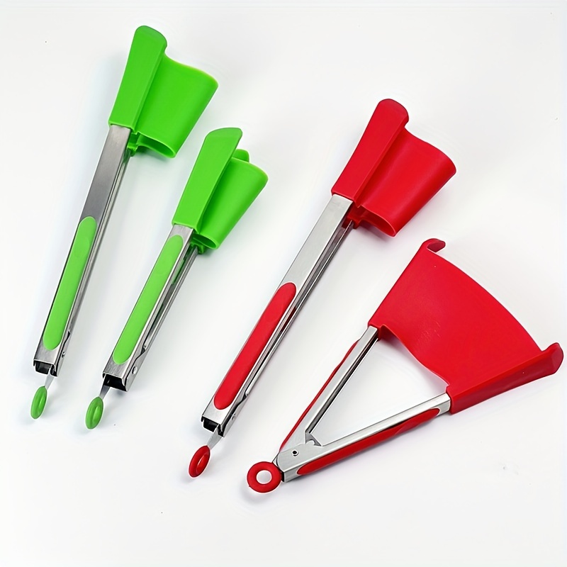 Versatile Silicone Kitchen Tongs - Perfect For Bbq, Salads & Baking ...
