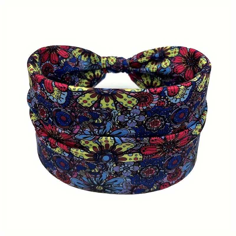 3pcs Bohemian Style Sports Headbands, Non-slip Sweat-wicking Bands For ...