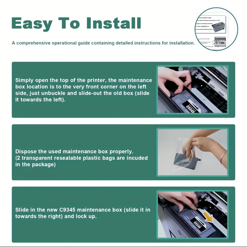 C9345 Ink Maintenance Box C12c934591 Pxmb9 Waste Ink Collector For ...