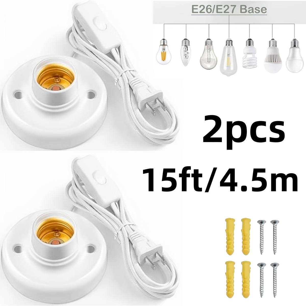 lamp socket sold on Temu United States