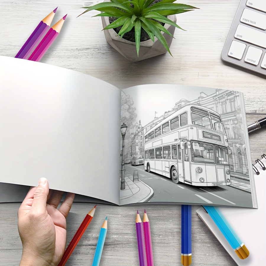 World Tour Adult Coloring Book: 20 Pages Thick Paper - Temu