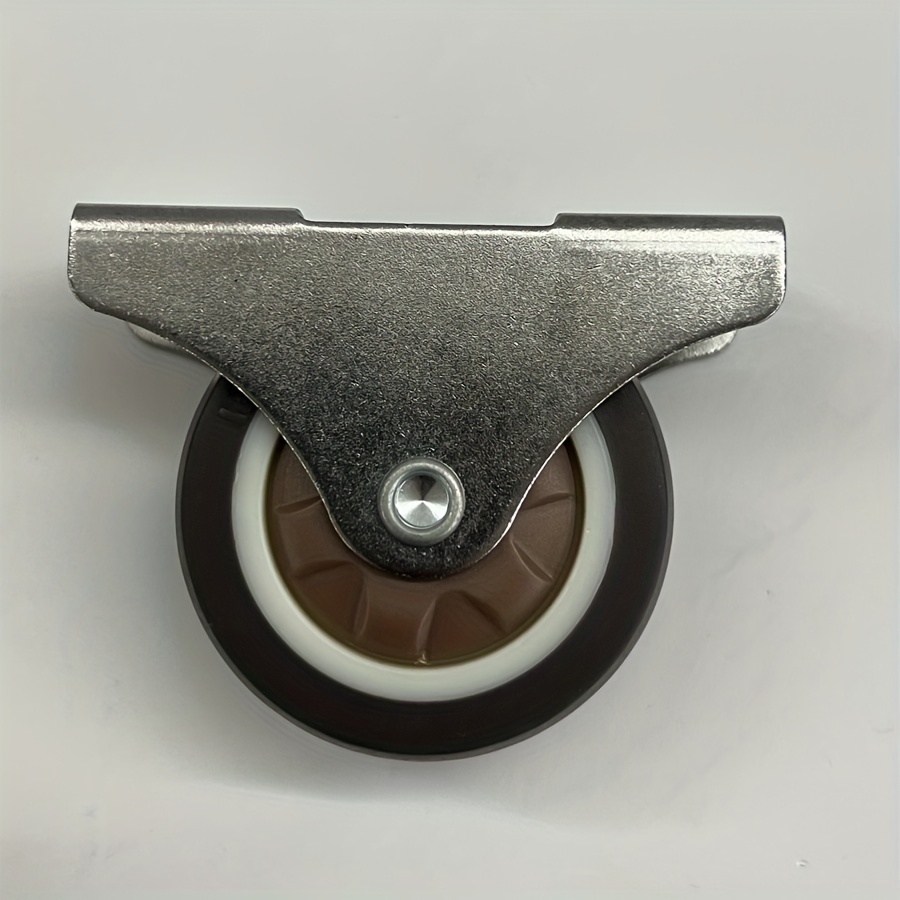 natural rubber casters rigid fixed non swivel wheel silent - Temu