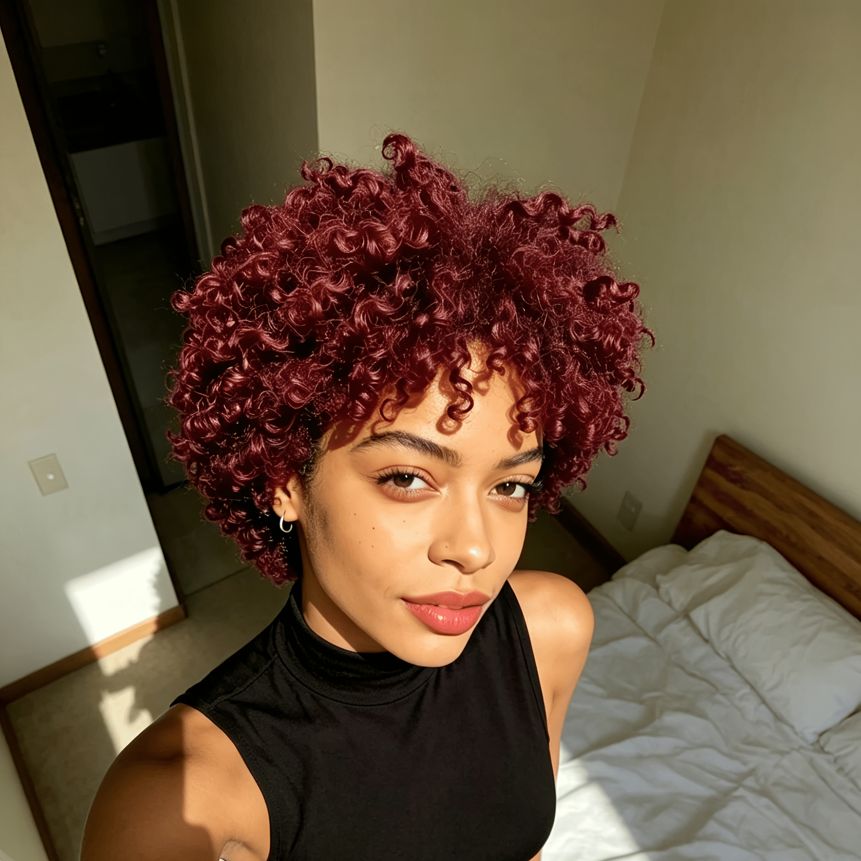short curly human hair wigs sold on Temu United States