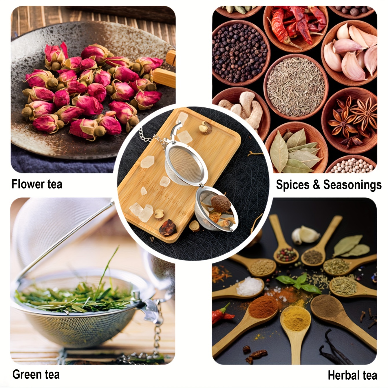 Stainless Steel Ball Mesh Tea Strainer Loose Leaf Tea - Temu United Kingdom