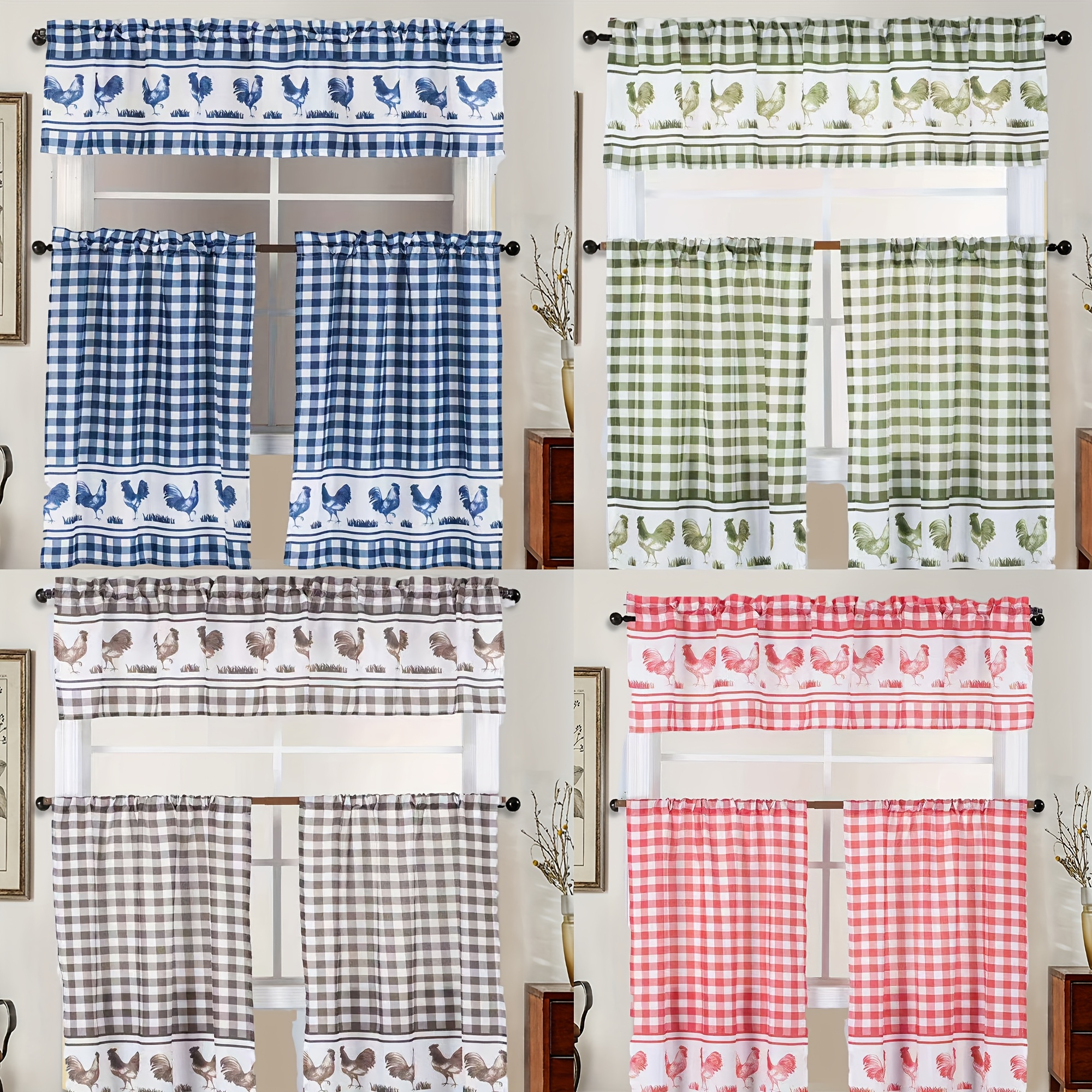 kitchen curtains sold on Temu United States