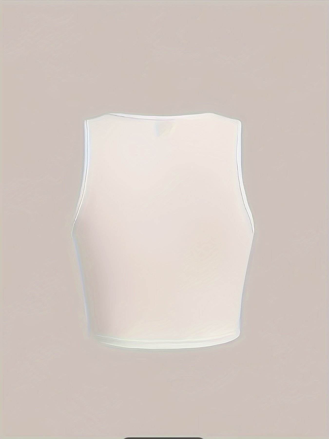 ფიგურული პრინტი Crop Tank Top ჩვეულებრივი უსახელო ტანკი - Temu Georgia