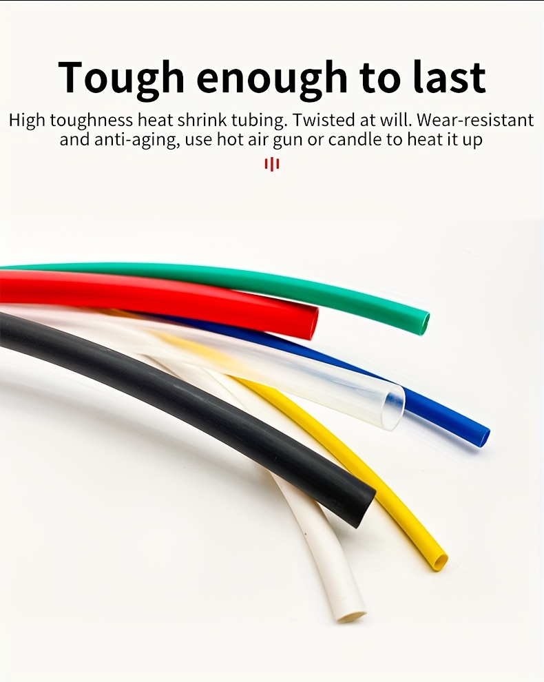 16피트5미터 21 수축 열수축 튜빙 방수 열수축 슬리빙 자동차 산업용 전기 연결 와이어 보트 케이블 절연 커넥터 스마트폰 데이터 충전 케이블 수리 와이어 슬리브