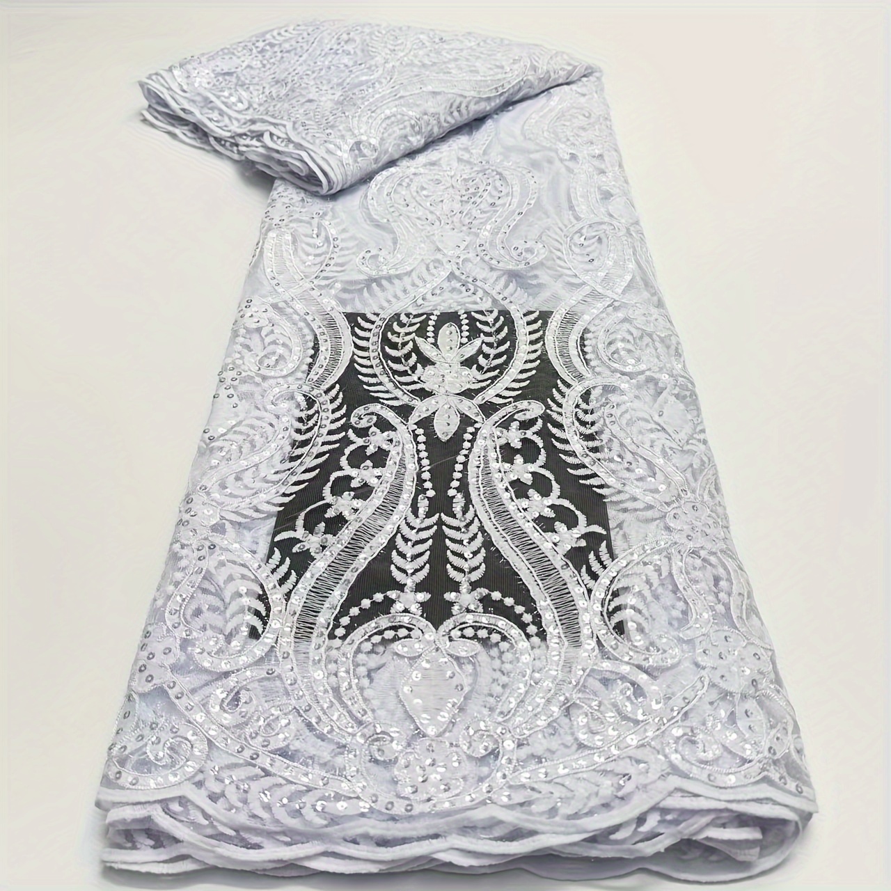 luxury french mesh lace sequins high quality - Temu Canada