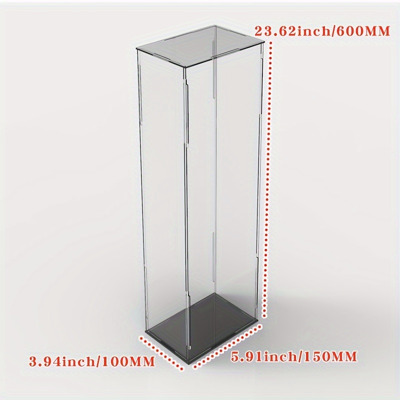 Clear Acrylic Display Case Box Plastic Assembled Dustproof - Temu United Kingdom