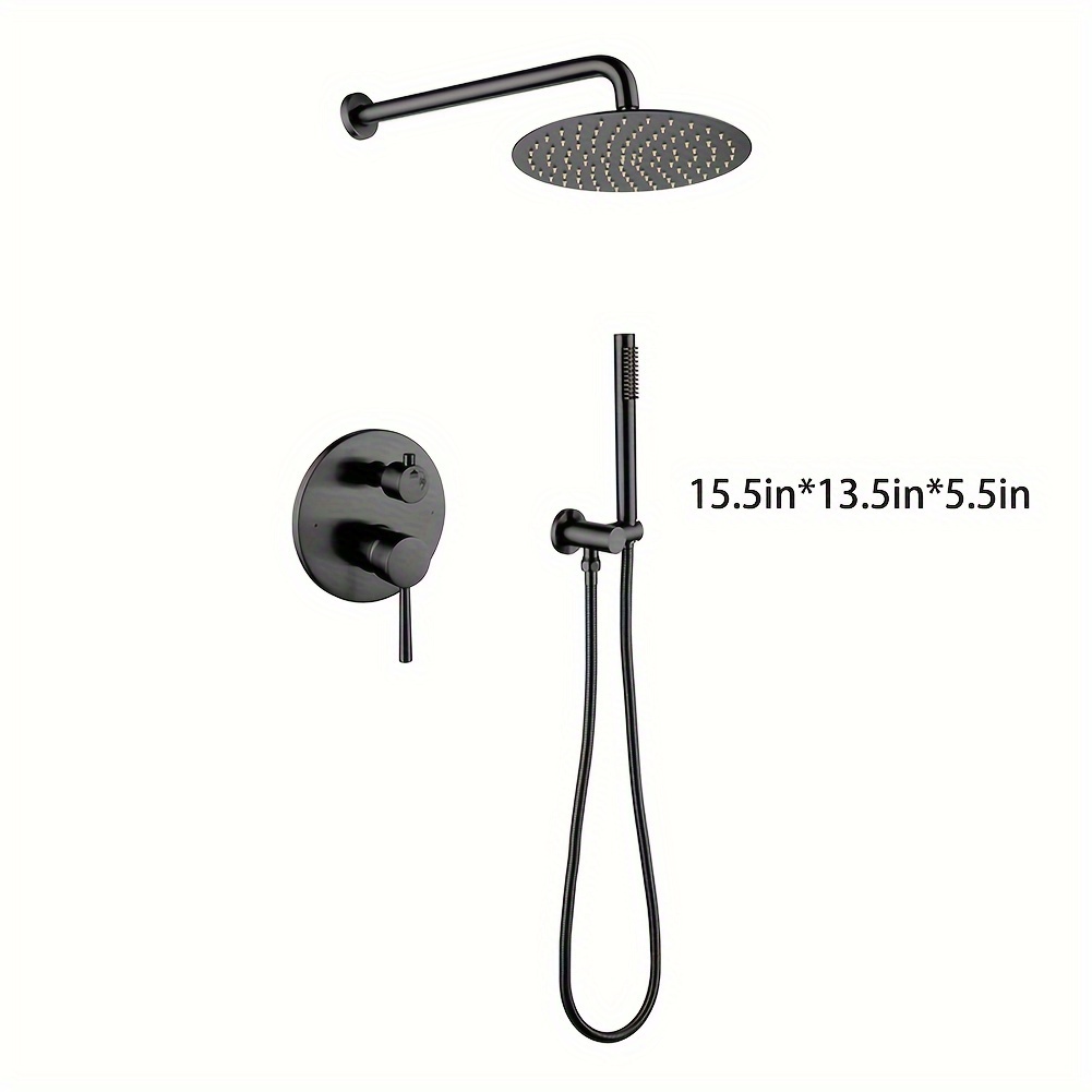 Shower System, Wall Mounted Shower Faucet Set For Bathroom With High ...