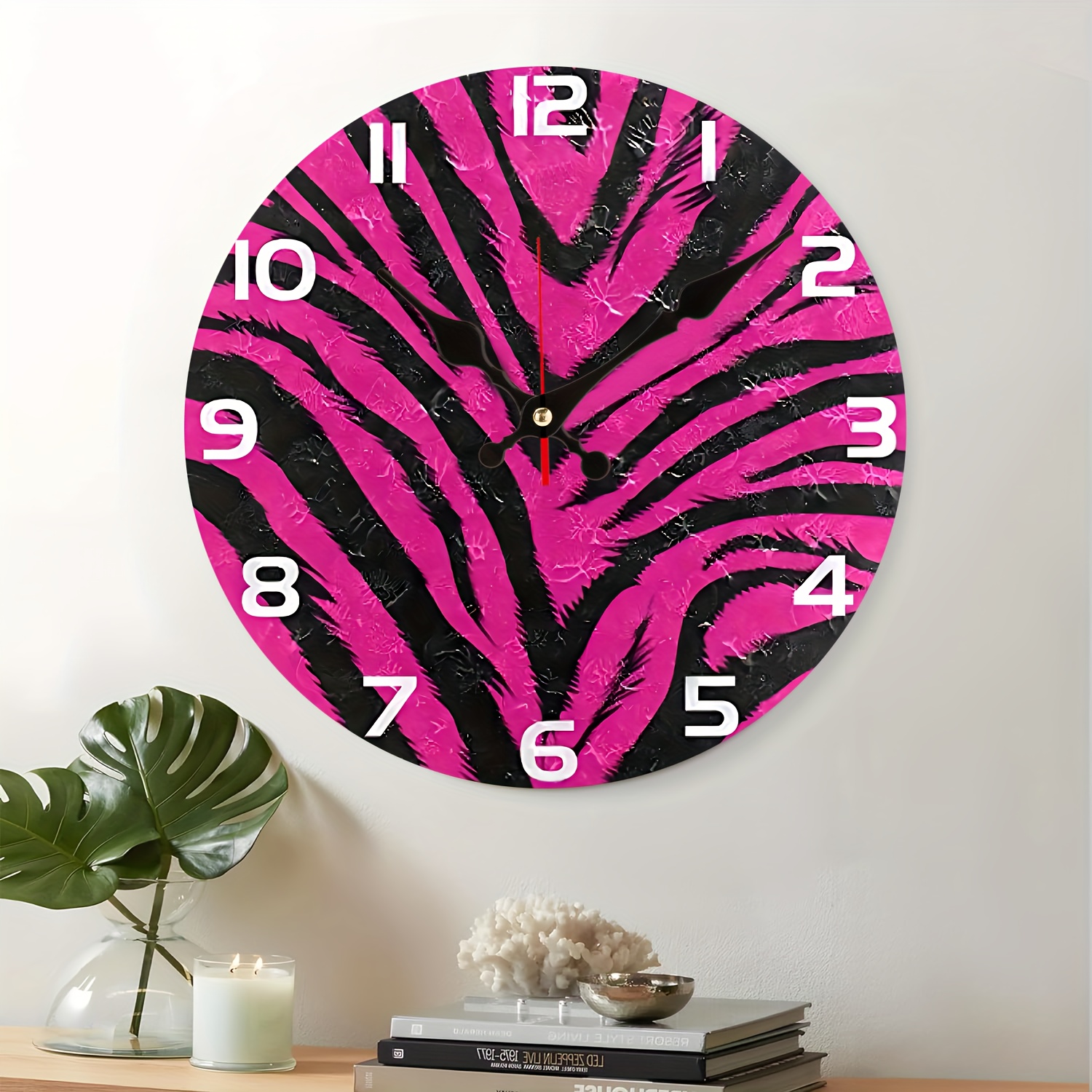 Battery Operated Round Wooden Mute Wall Clocks Hipster - Temu New Zealand