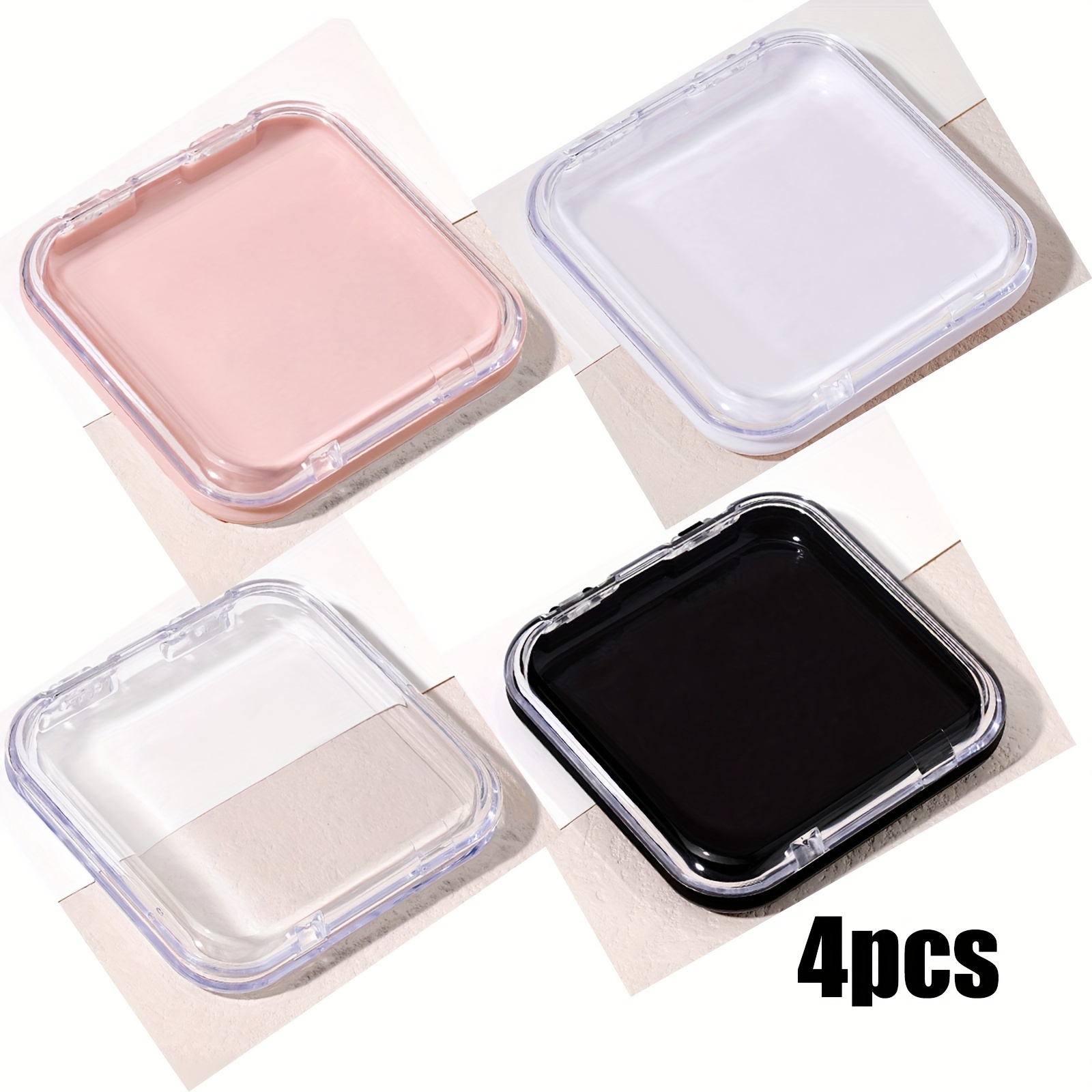 Transparent Clamshell Jewelry Storage Box Nail Art Display - Temu Australia