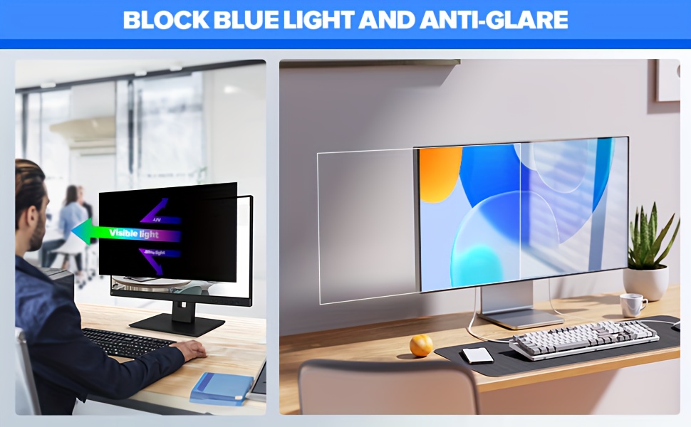 Computer Privacy Screen Filters 16:9 Widescreen Monitor Anti - Temu