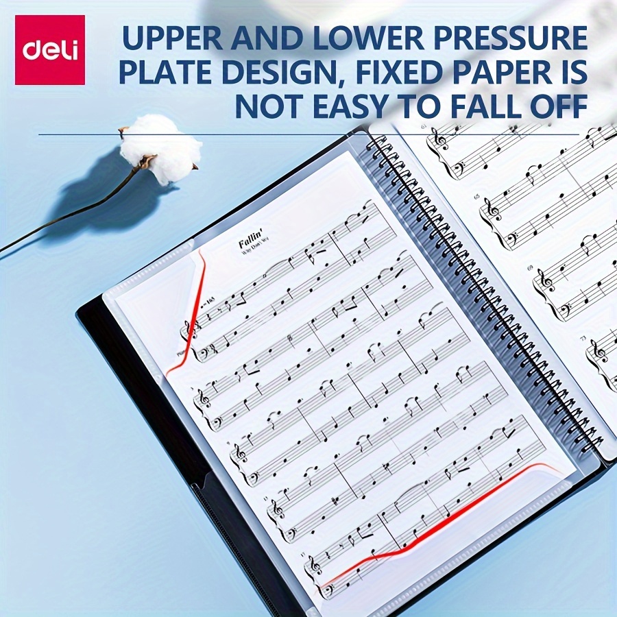 Pvc View Binder Sheet Music A4 Size 40 Pages Waterproof - Temu Canada