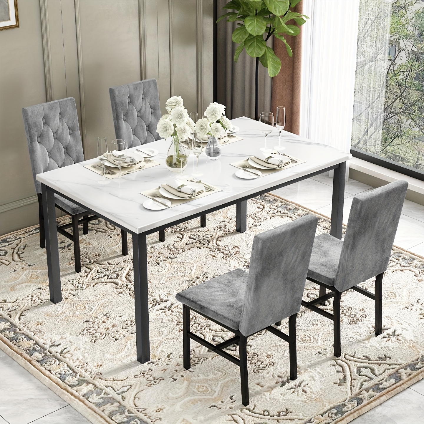 tables and chairs sold on Temu United States