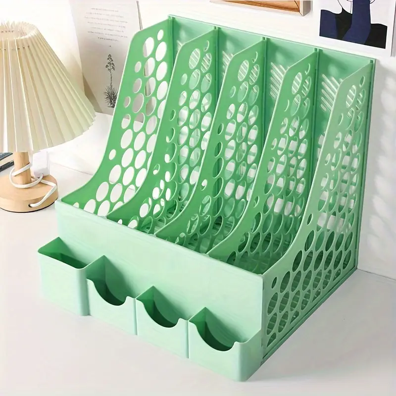 File Rack Multi layer Four column Frame Desktop Storage File - Temu File Rack Multi layer Four column Frame Desktop Storage File - Temu